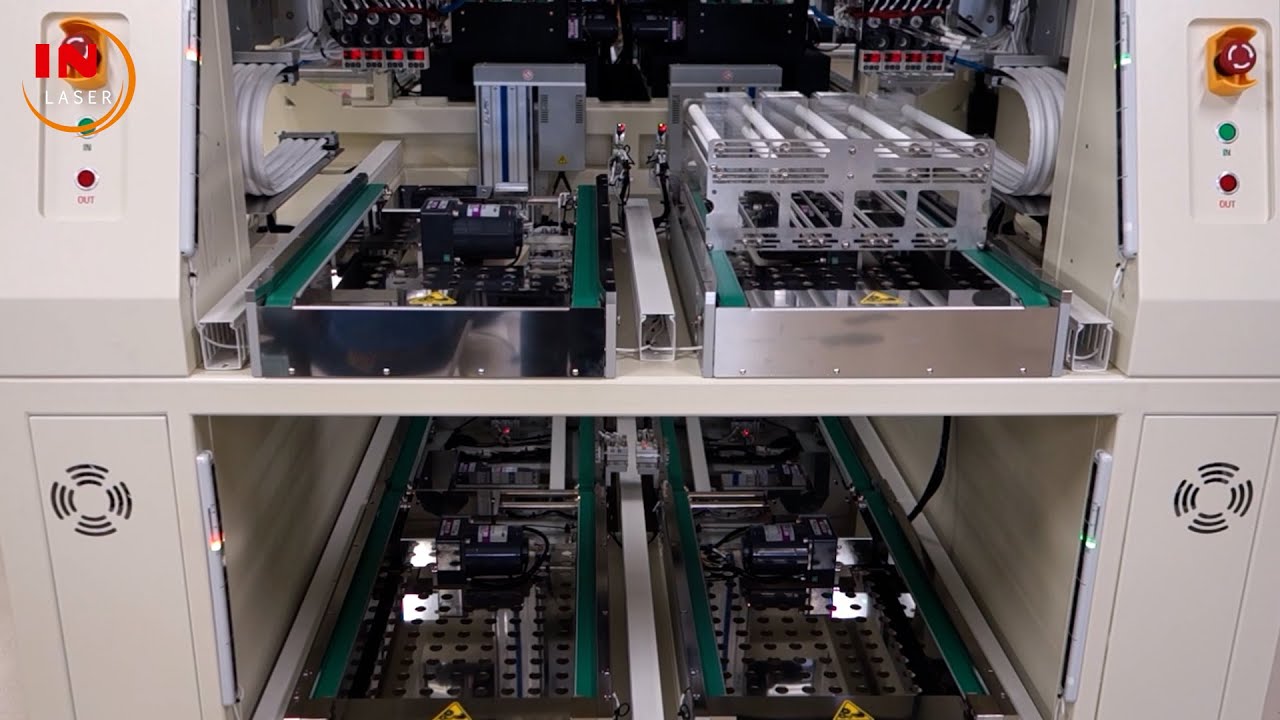 Auto Glass Marking System (자동화레이저마킹기) - YouTube