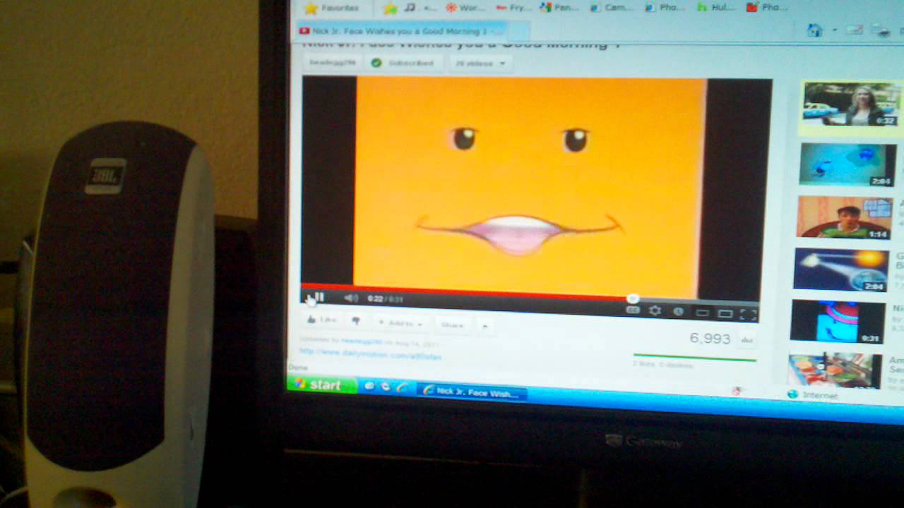 Nick jr face says good morning short version - YouTube