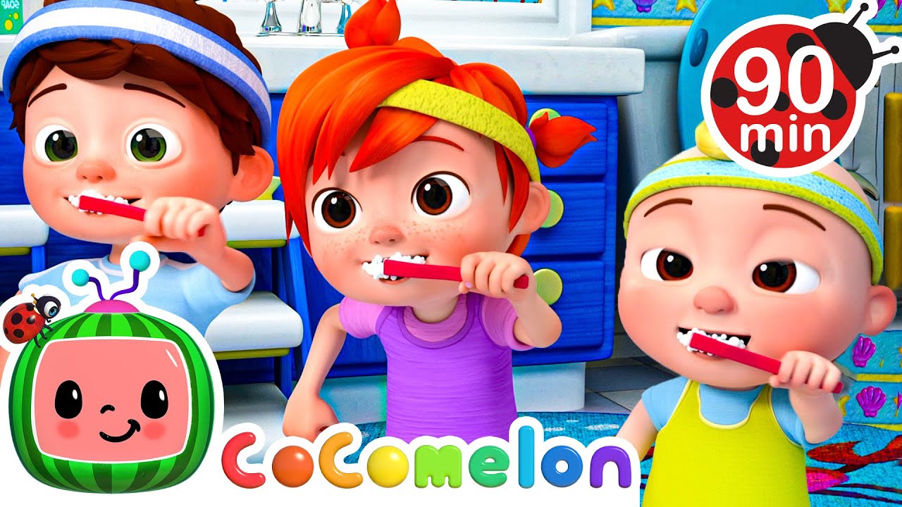 Brush It! Toothbrush Workout | CoComelon | Nursery Rhymes for Babies ...