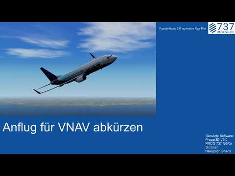 Boeing 737 NG VNAV Abkürzung - YouTube