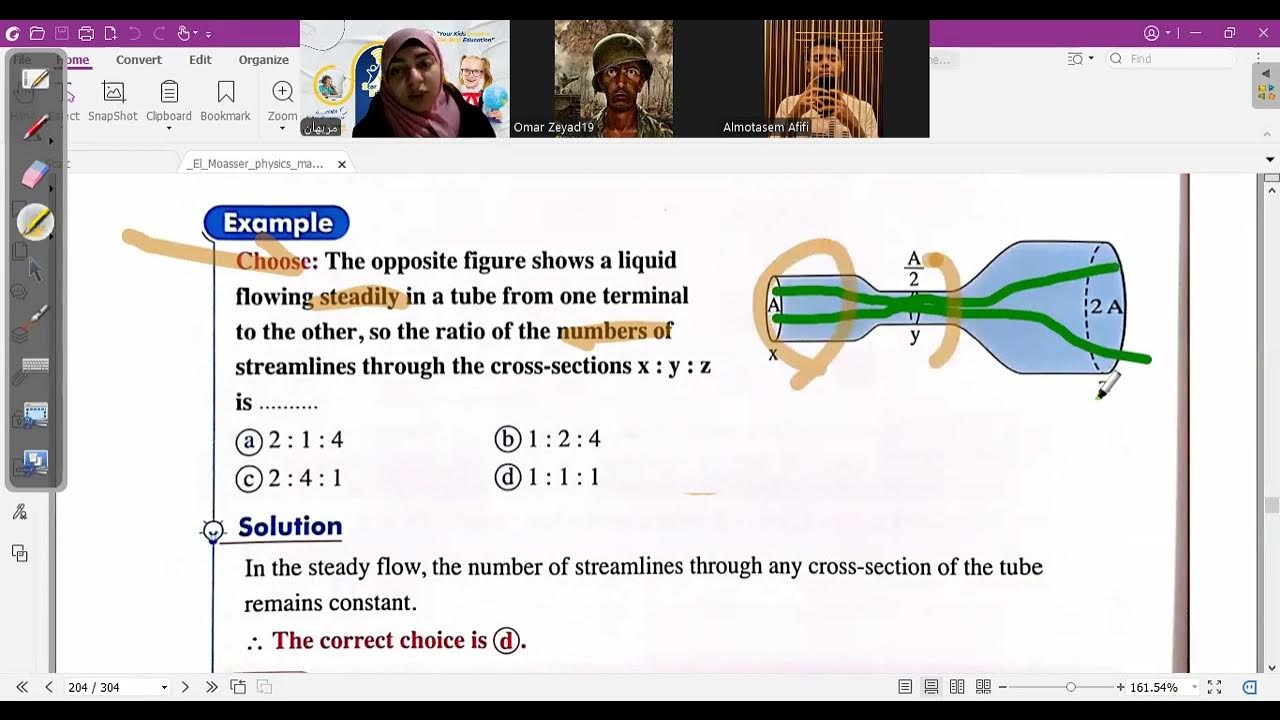 Physics 2 sec - Fluid Flow part 2 - Ms. Marihan Saber - YouTube