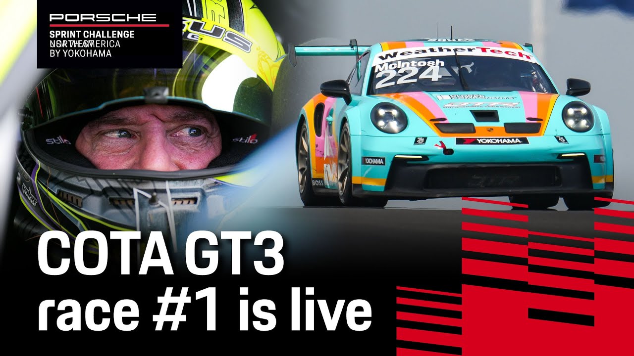 COTA - GT3 Race 1 - Porsche Sprint Challenge North America - YouTube