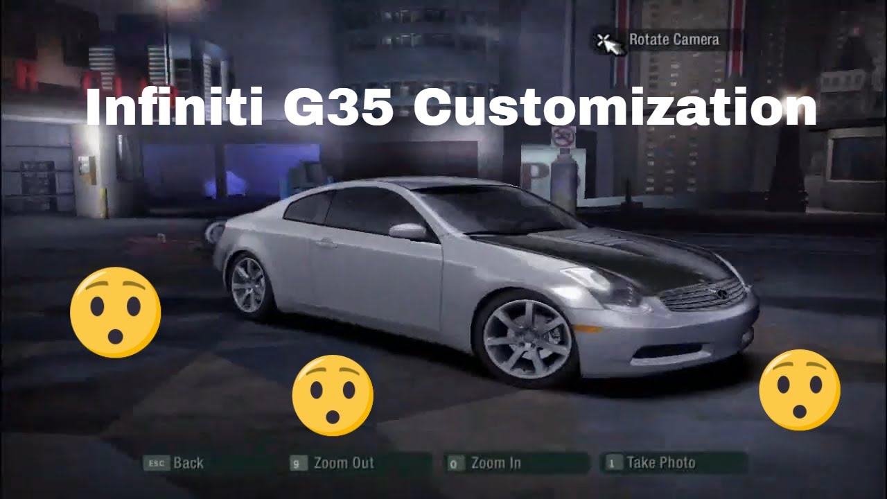 NFS Carbon Customization (Infiniti G35) - YouTube