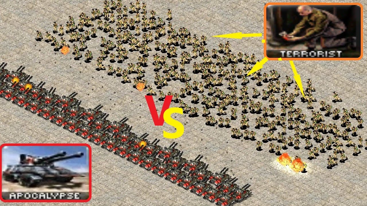 Apocalypse vs Terrorists - Same Cost - Red Alert 2 - YouTube
