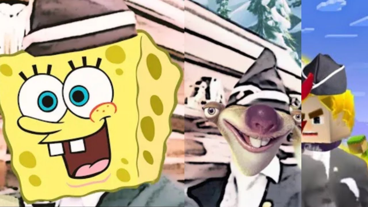 SpongeBob+Ice Age+Blockman-Coffin Dance @Ozyrys @GilbertJrMW - YouTube