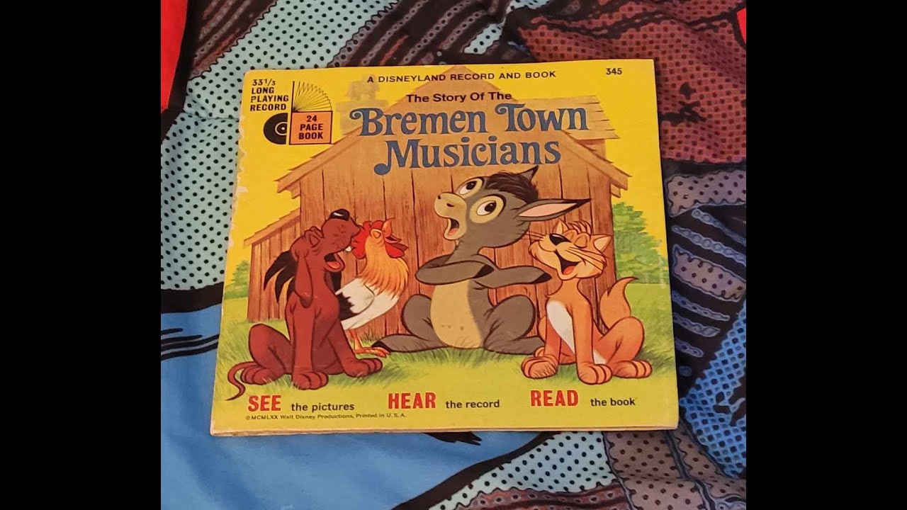 episode 587 Disney the story of the Bremen town musicians 1970 book on ...