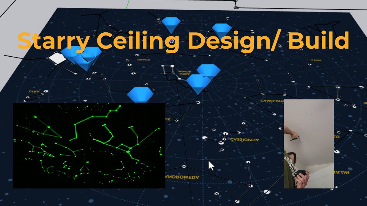 Ceiling Constellation Design/ Build using Trimble RTS - YouTube