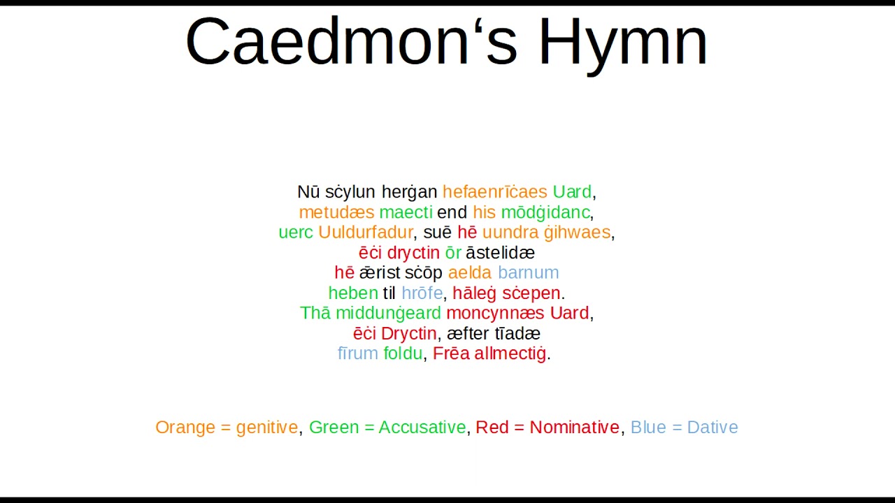 Caedmons Hymn