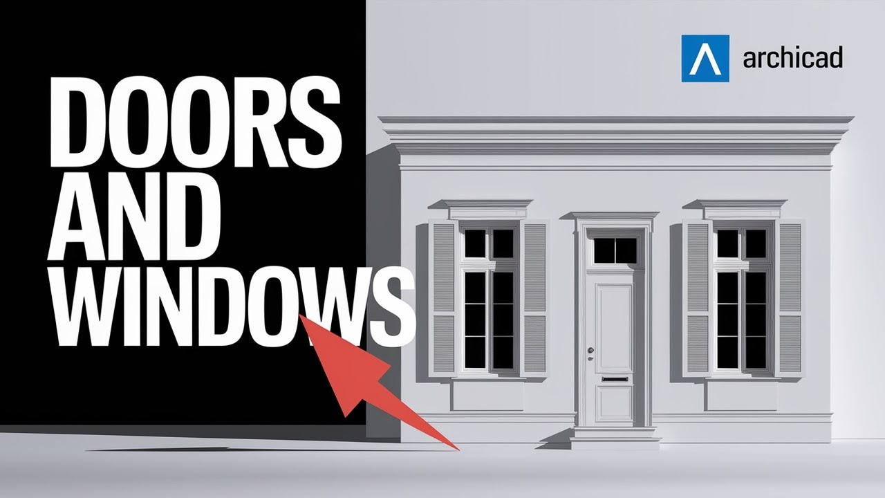 How to Place Doors & Windows in ArchiCAD with Custom Settings - YouTube