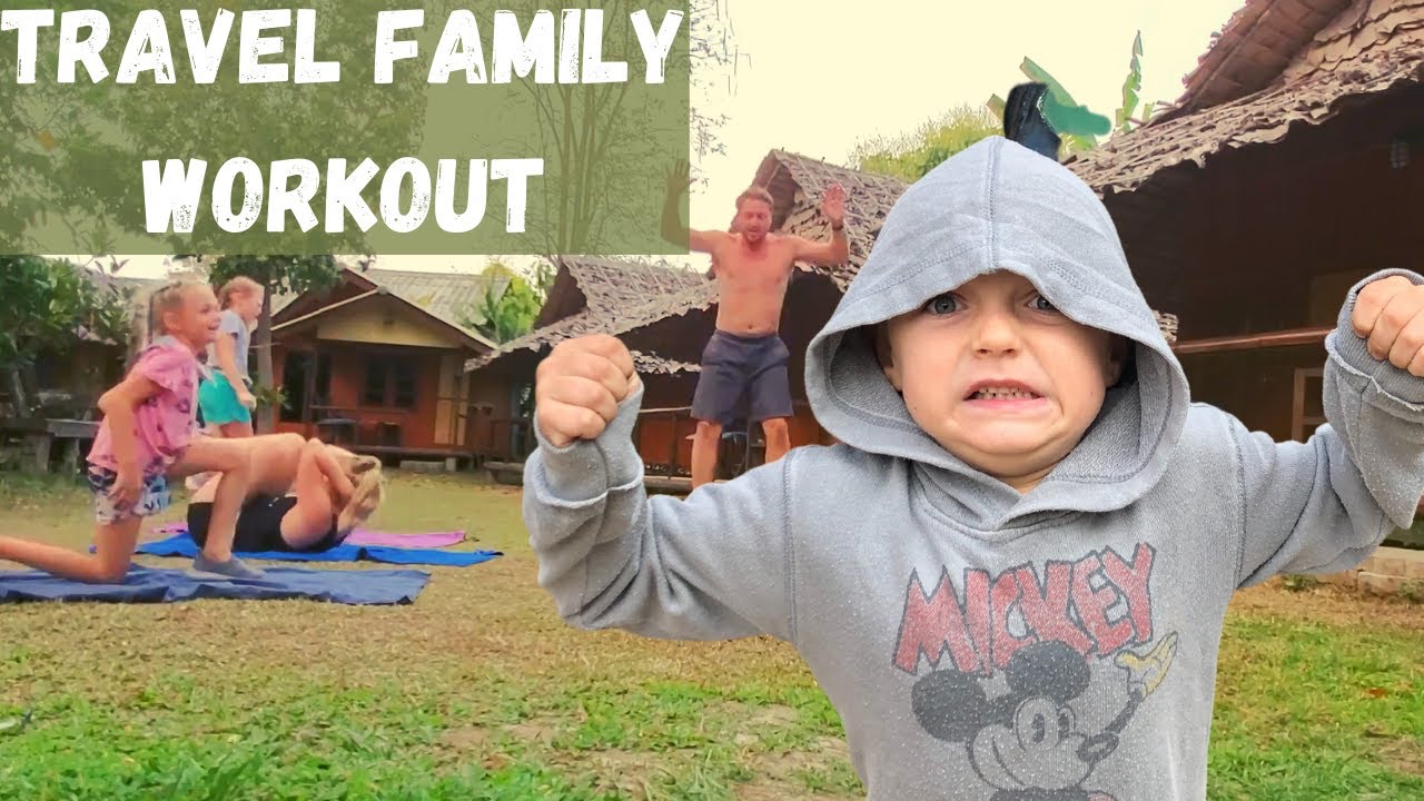 TRAVEL FAMILY WORKOUT (workout in video description) - YouTube