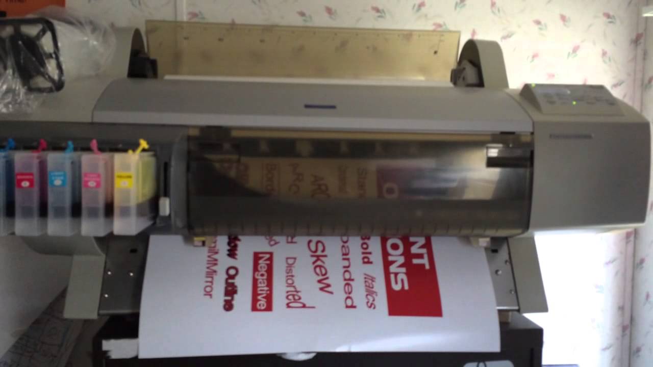 Epson 7600 dye ink - YouTube