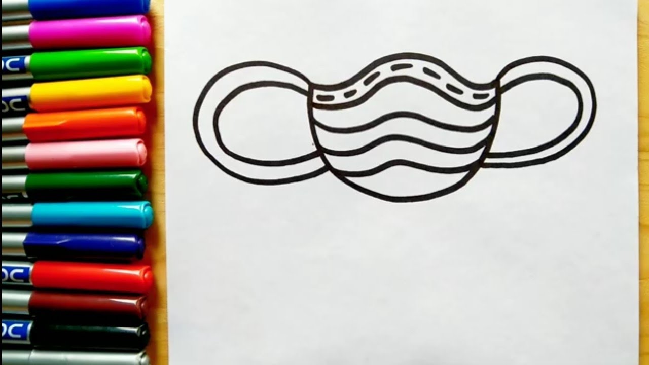corona mask 😷 colouring for kids and toddlers - YouTube