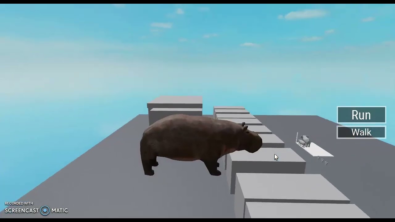 Menu Testing + Hippo Calf changes | Animal World | Roblox - YouTube