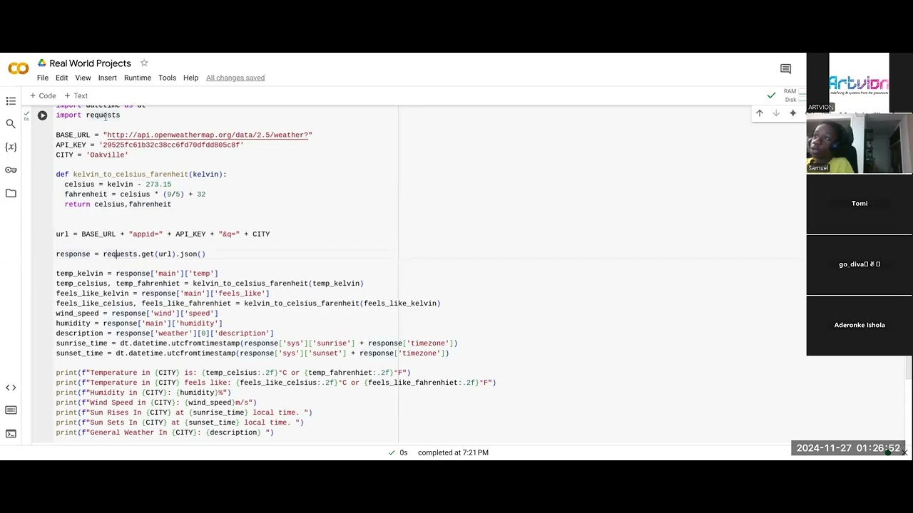 Weather App in Python - YouTube