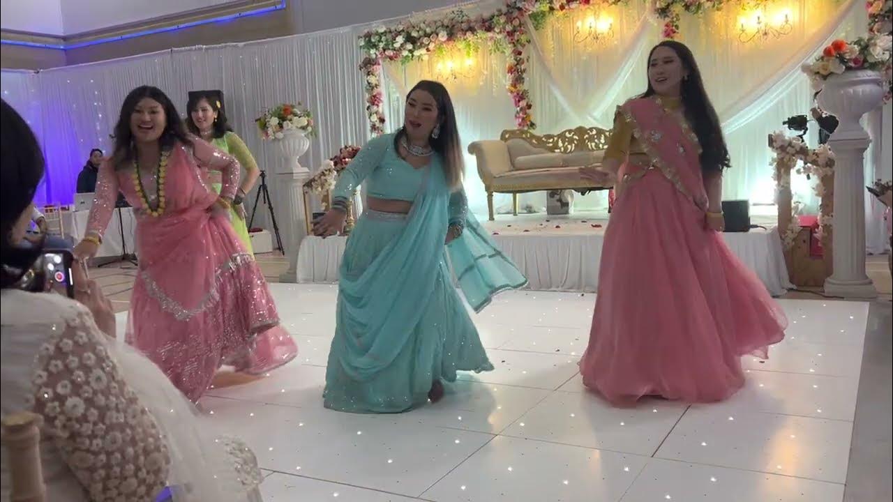 Nepali Wedding Reception UK ️Beautiful dance by Bride & bridesmaids ️ Richa+John Wedding ...