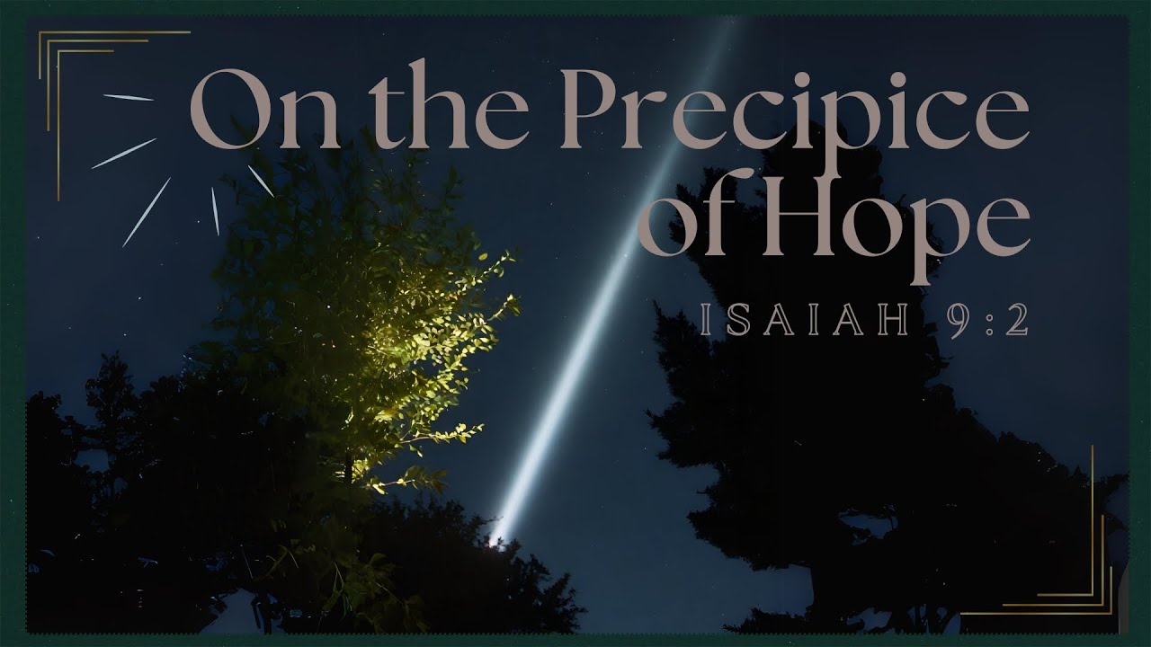 On the Precipice of Hope | Brett France - YouTube