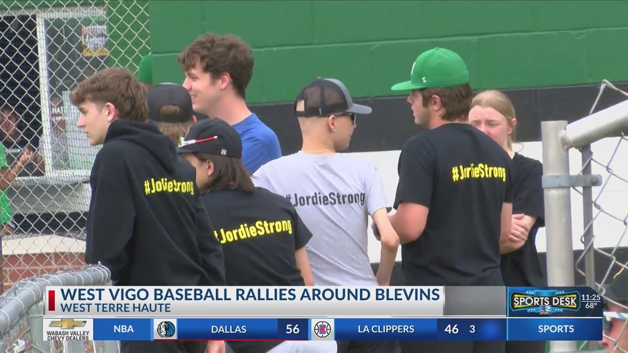 West Vigo Baseball rallies around Jordan Blevins - YouTube
