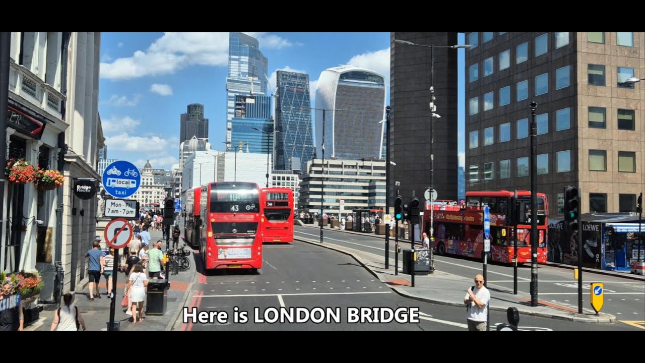 LONDON BUS TOUR | Route 21 Upper Deck View - YouTube
