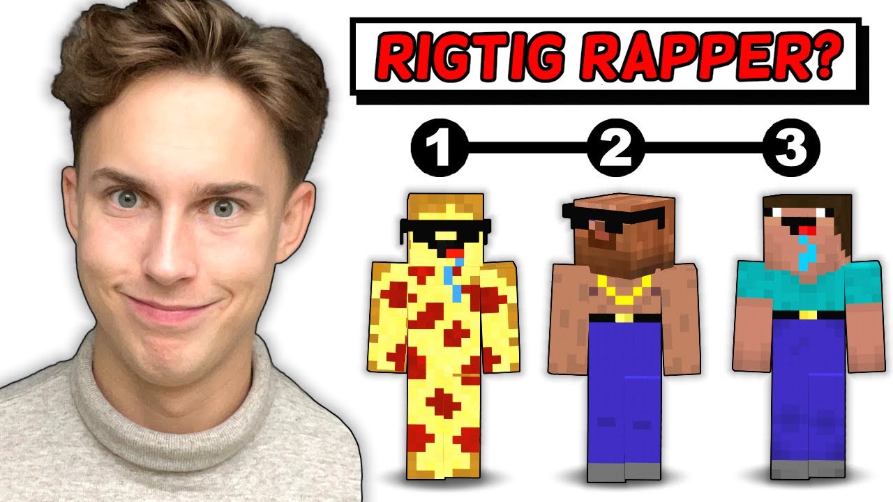 Gæt Den Rigtige RAPPER i Minecraft!! - YouTube