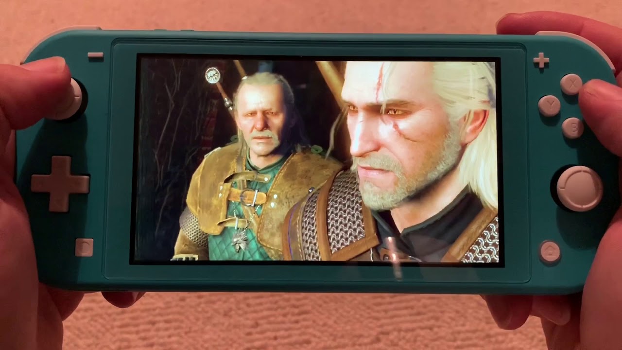 The Witcher 3 Nintendo Switch Lite Gameplay - YouTube