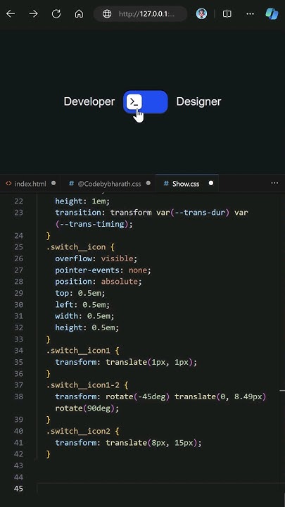 Day 057 - 🔥CSS creative toggle switch animation #webdevelopment #coding #frontend #html # ...