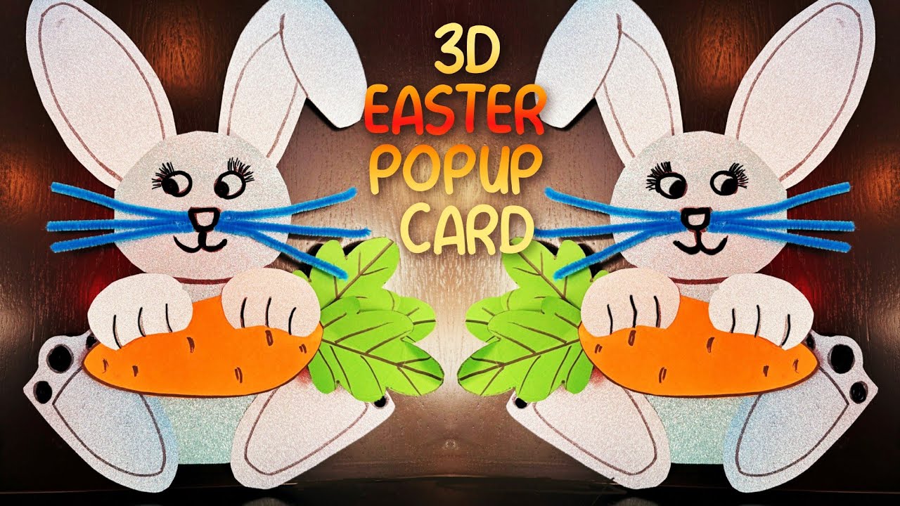 Easter Day 3D Card | Handmade Easter Day Pop-up Card | how to make ...