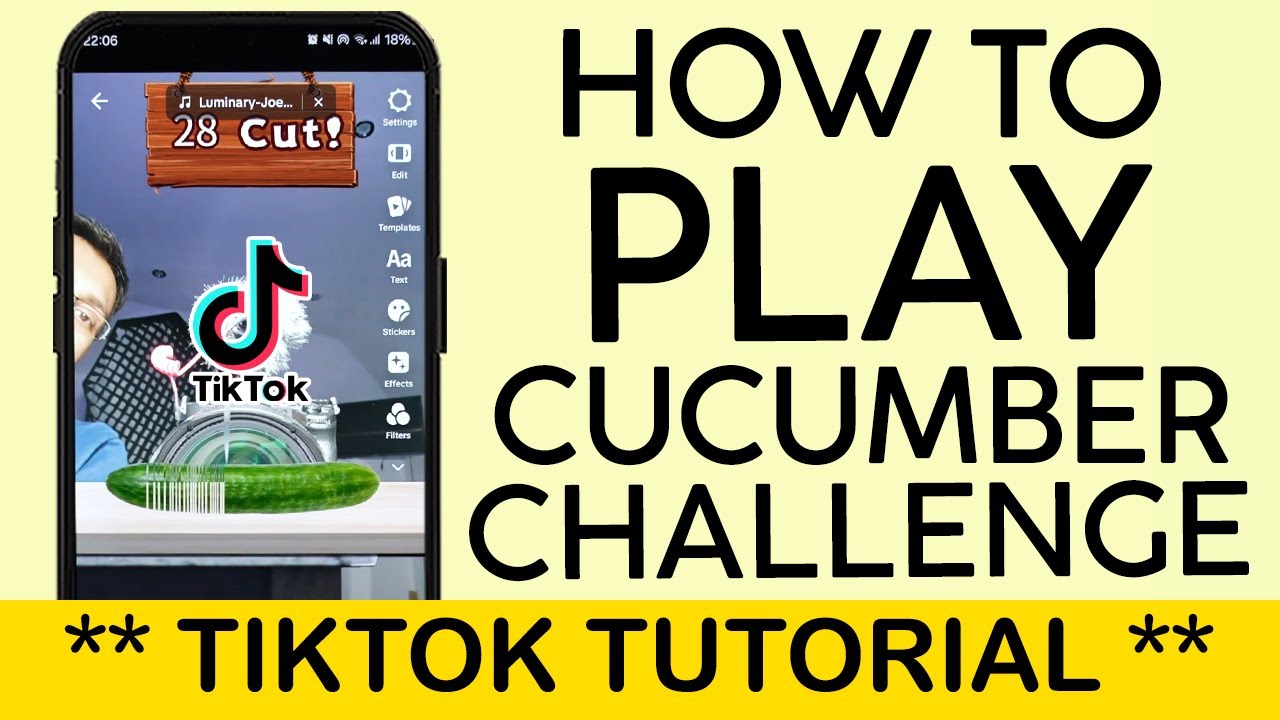 How to play the viral cucumber cutting game on Tiktok 2024 - YouTube