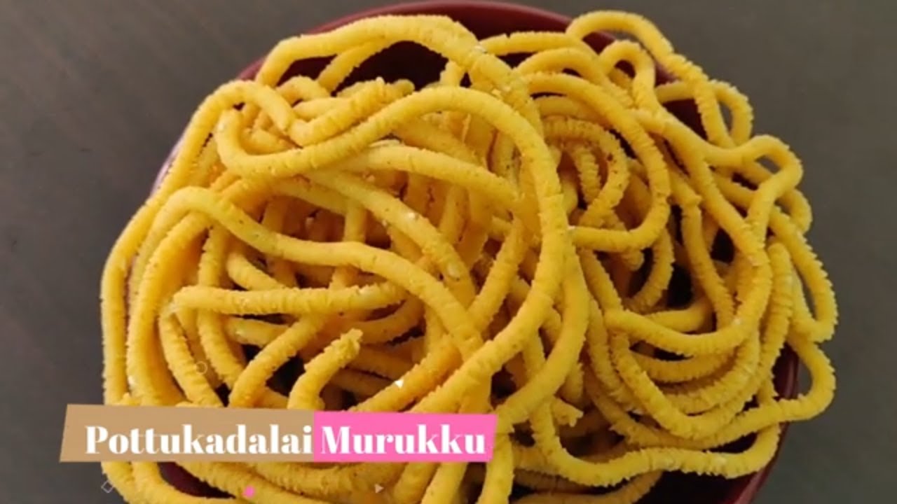 Instant Pottukadalai Murukku | Quick Murukku Recipe | மொறுமொறு ...