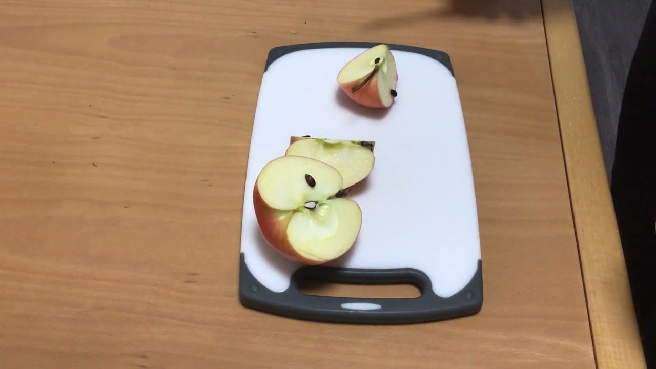 11 Obstsalat Apfel vierteln - YouTube