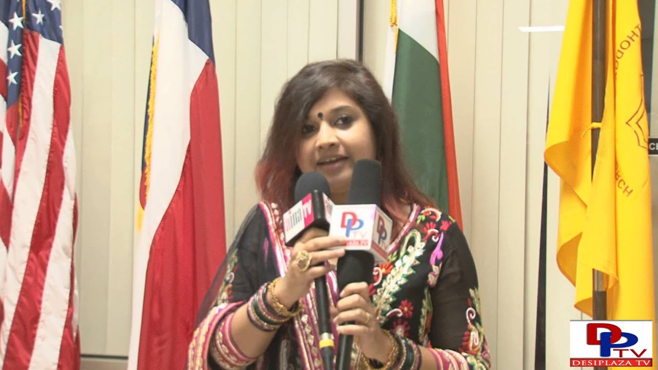 Ms.Sumangali,Tollywood singer, speaking to the Media at NATA membership ...