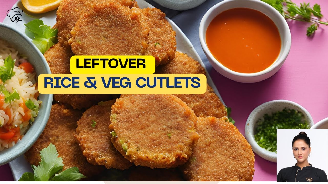 Rice and Vegetable Cutlets | राइस और वेजिटेबल कटलेट्स | Vegan Recipes ...