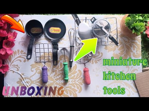 Miniature kitchen tools | unboxing | My little kitchen. - YouTube