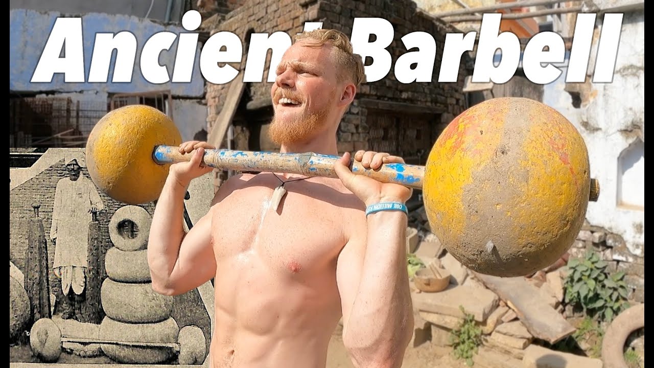 Lifting a 60kg Ancient Indian Barbell | Akhada Workout #shorts - YouTube