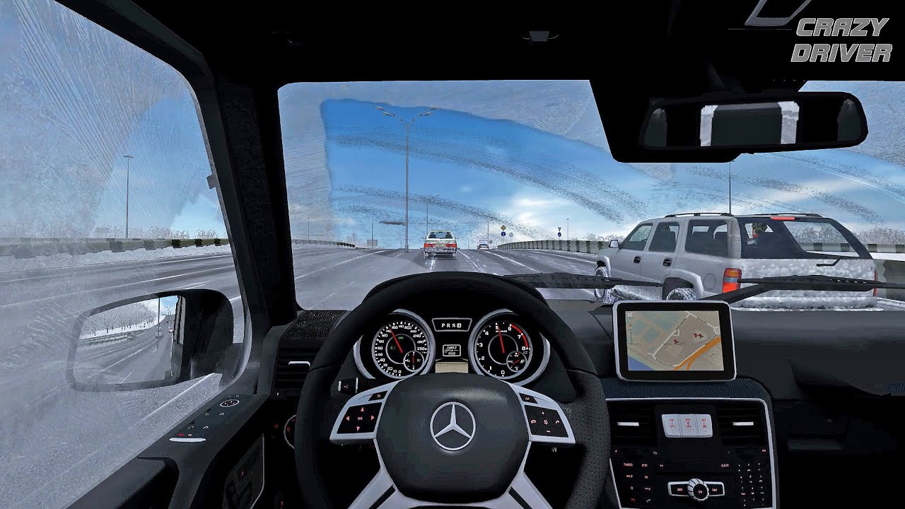 Mercedes-Benz G65 AMG 2015 CLOSE CUTS THROUGH TRAFFIC in City Car ...