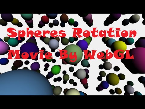 Spheres Rotation Movie By WebGL [Programming][3DCG][Three.js][Full HD][60fps]