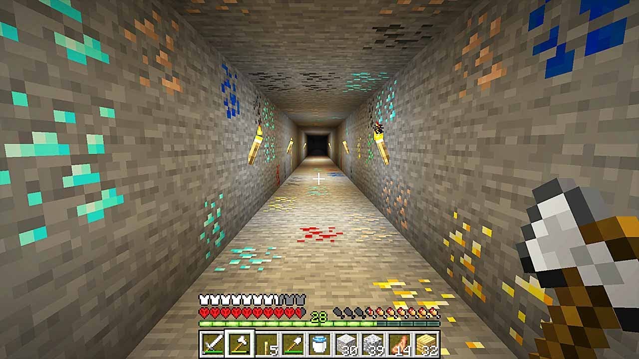 MINANDO CON UN HACHA MINECRAFT HARDCORE SERIE SURVIVAL - YouTube