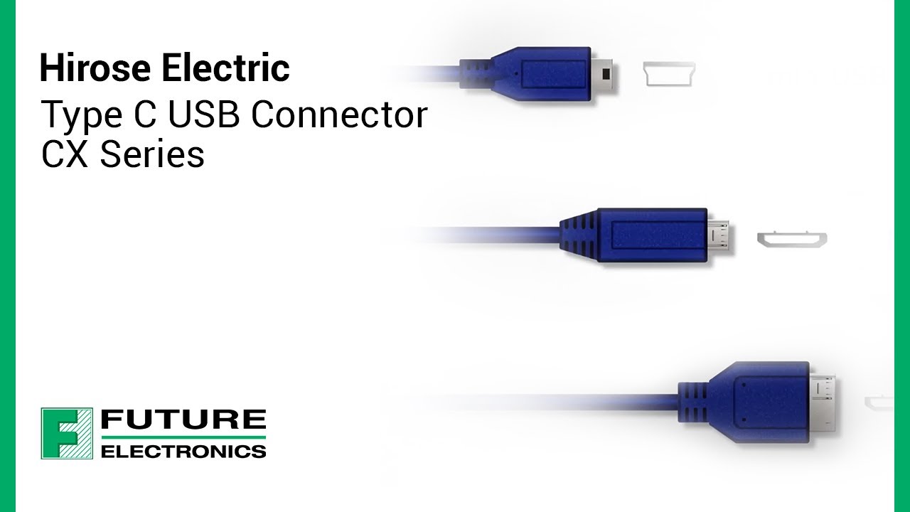 Hirose Electric - Type C USB Connector CX Series - YouTube