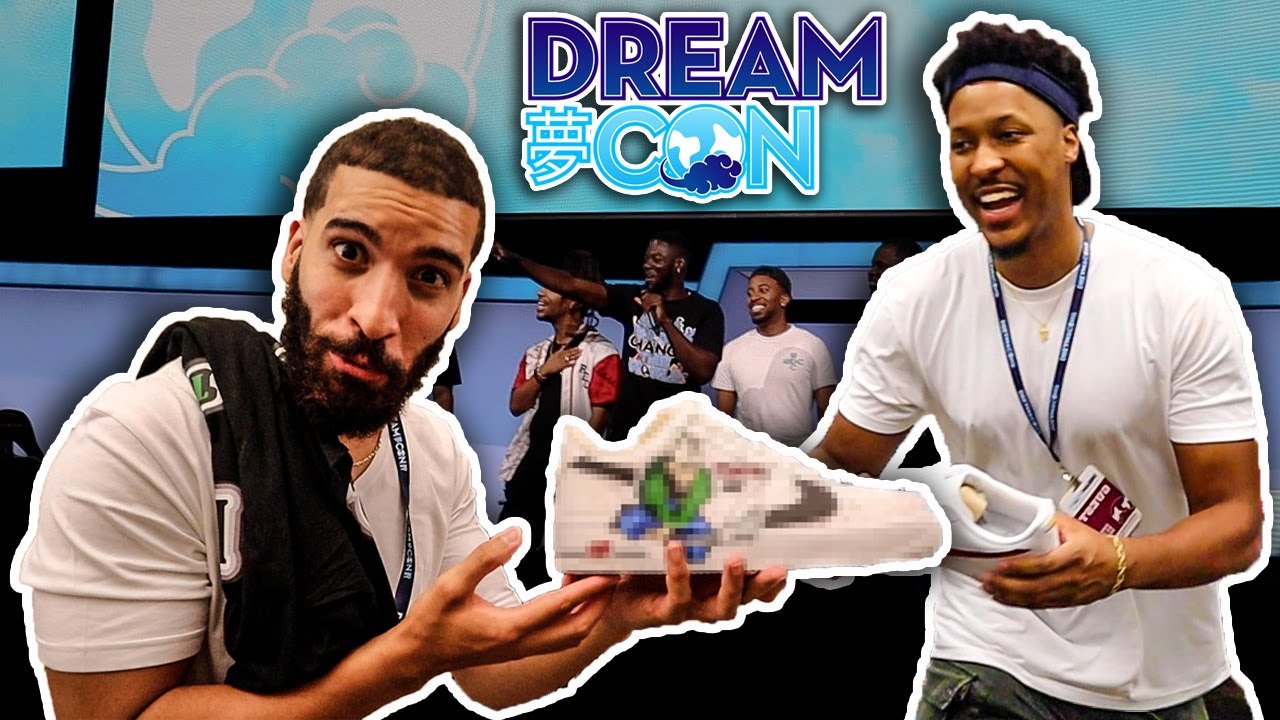 SURPRISING BERLEEZY AND PHYSICAL GAMERZ WITH CUSTOM SHOES AT DREAMCON ...