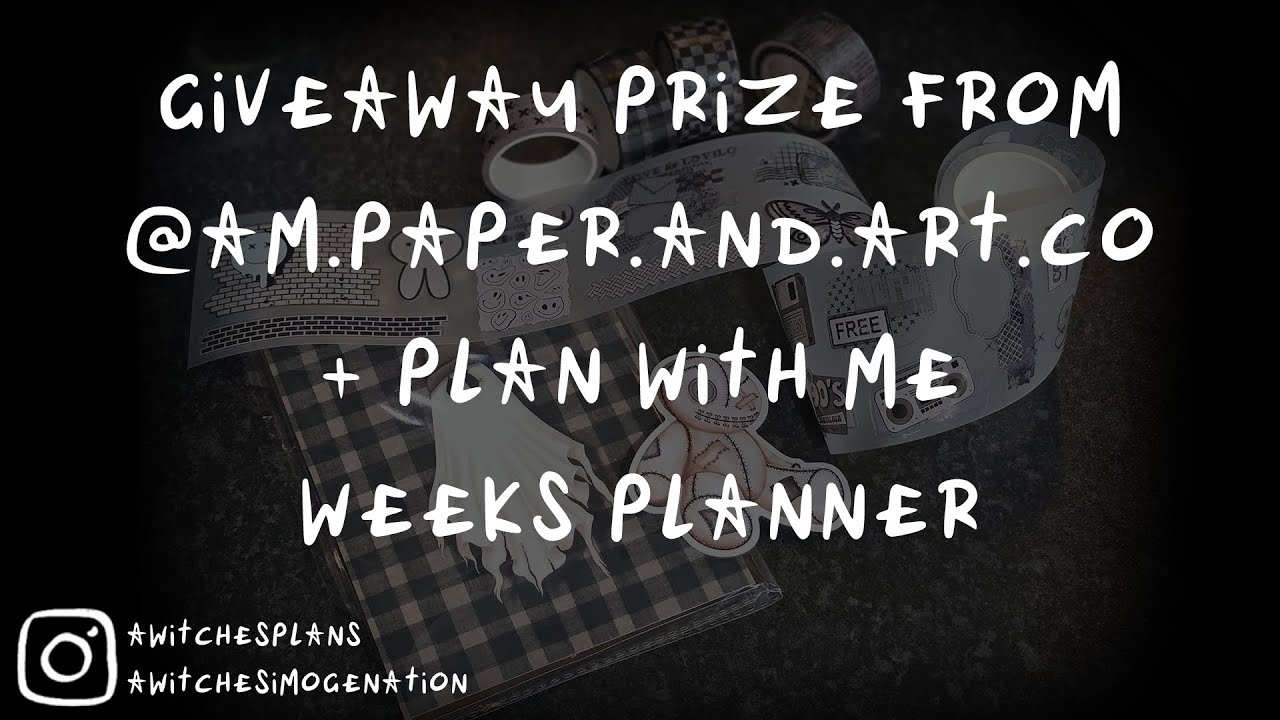 Giveaway Prize from AM.Paper.And.Art.Co & Plan With Me PAPERIDEAS WEEKS ...