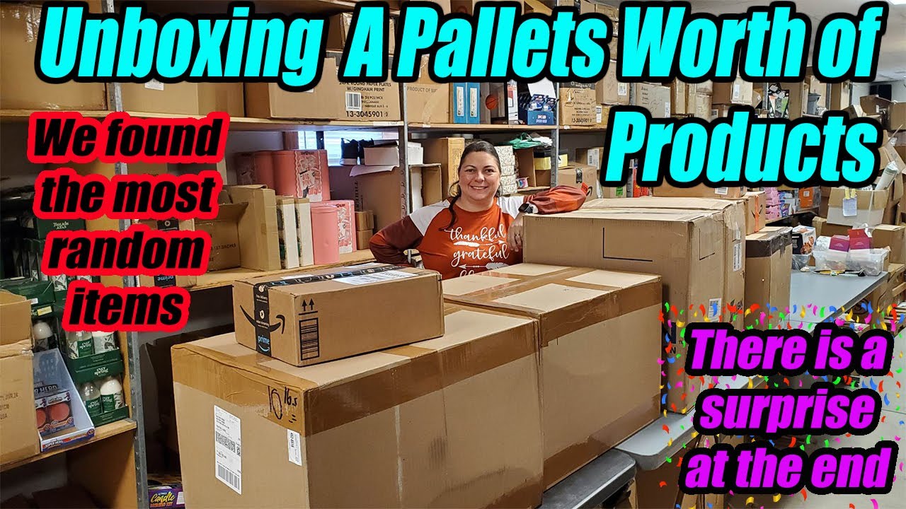 Unboxing a Pallet's worth of Products! We have a surprise at the end of ...