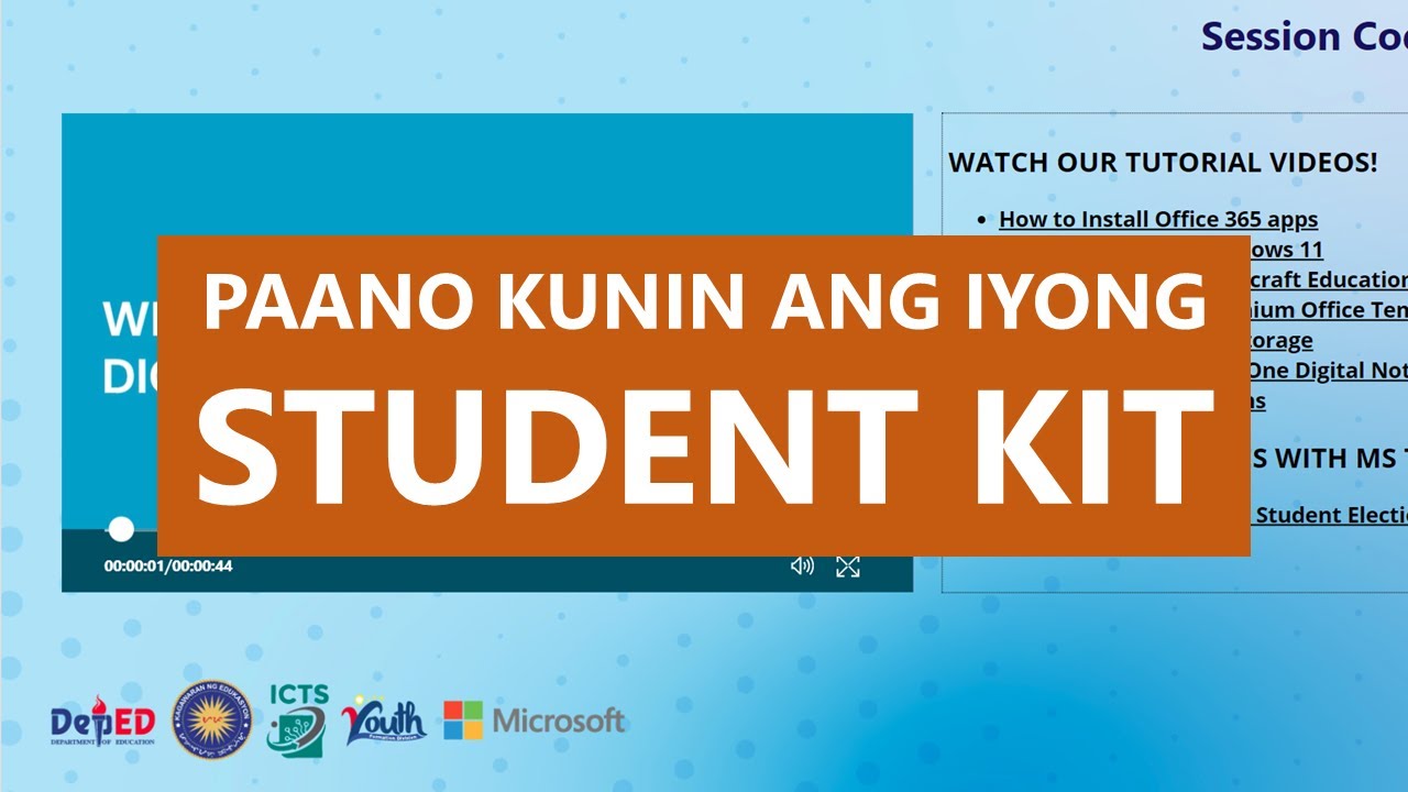 Paano kunin ang iyong Digital Student Kit (For DepEd Students) - YouTube