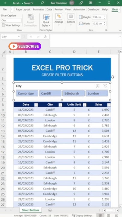 Excel Pro Tricks #excelforbeginners - YouTube