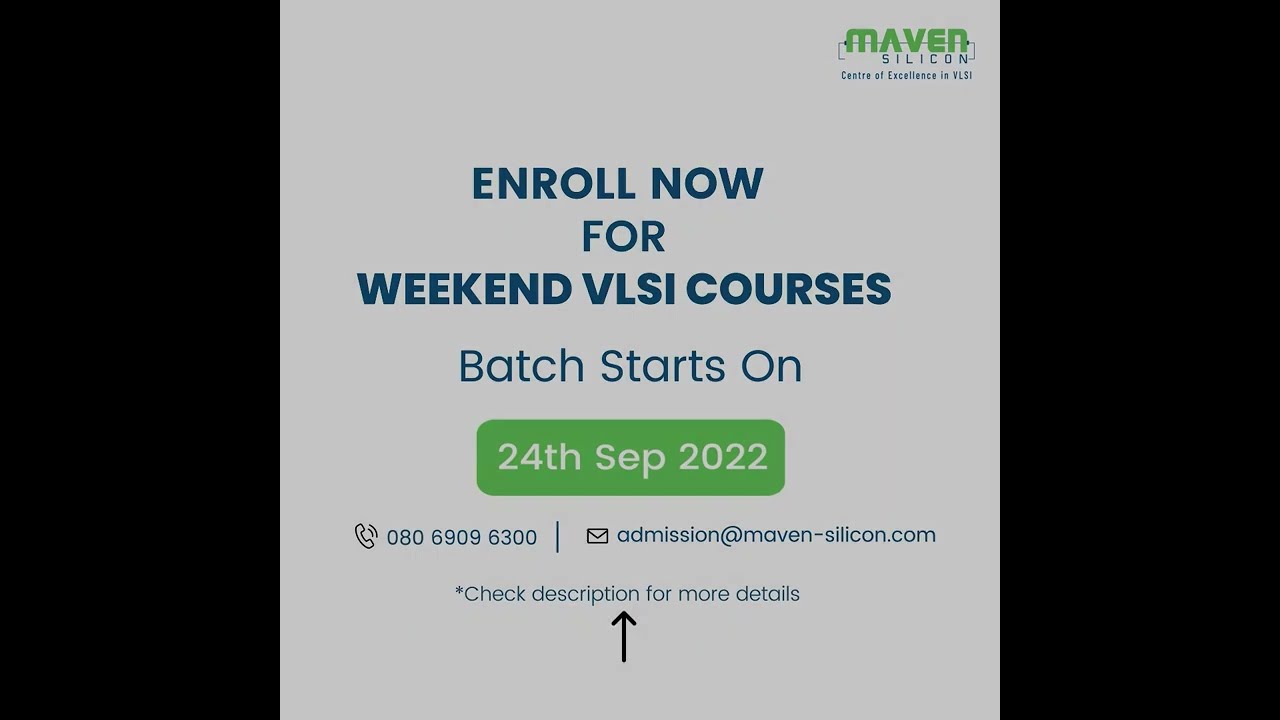 VLSI Job-Oriented Courses with Weekend-Only Classes | @Maven Silicon ...