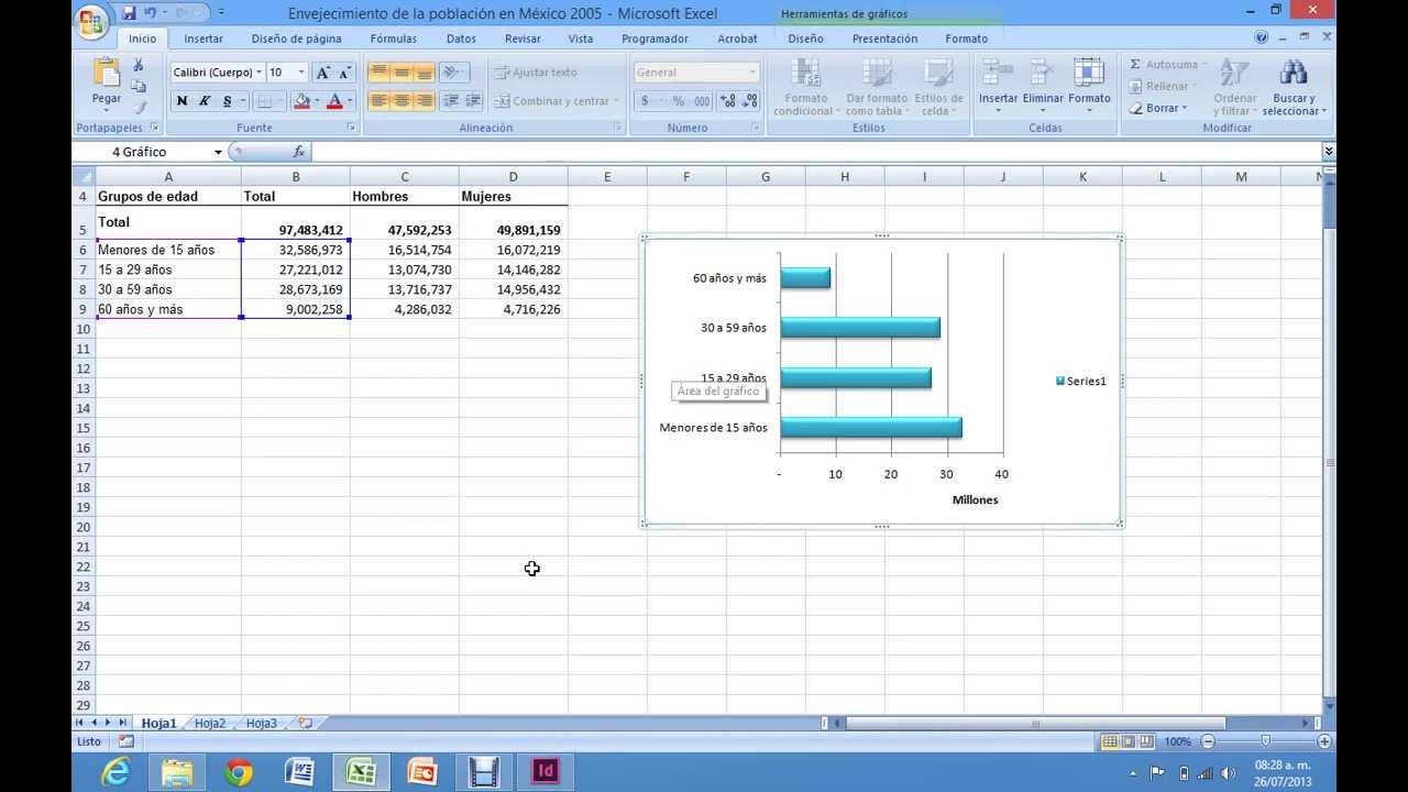 Insertar gráfico de Excel en InDesign CS6 - YouTube