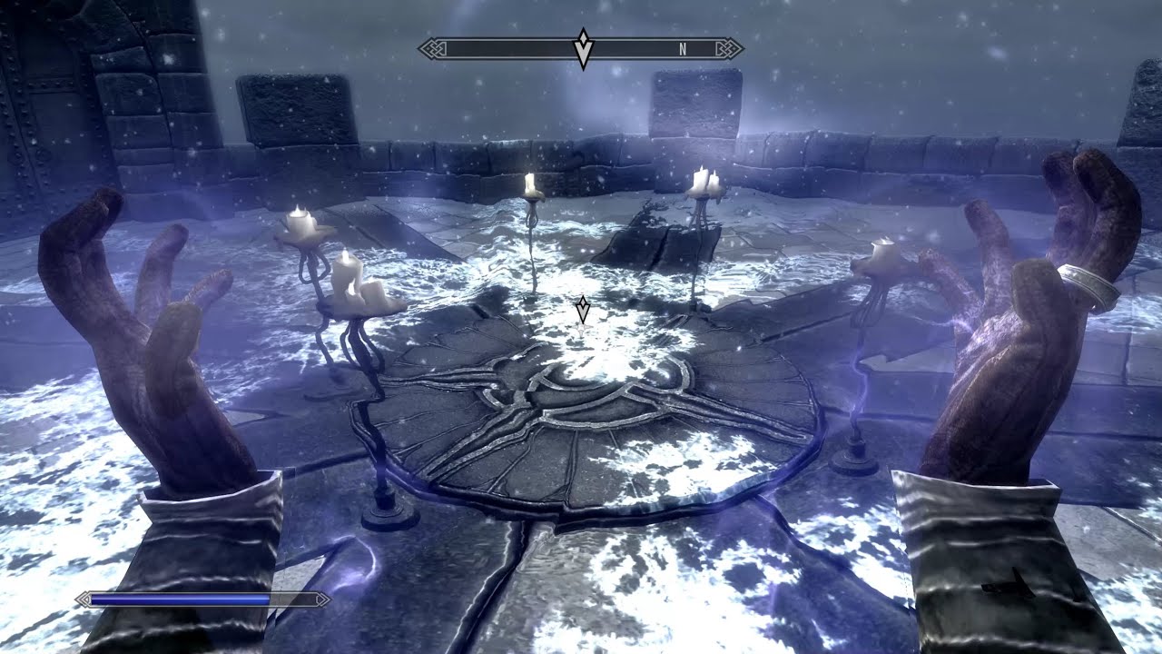 Elder Scrolls V Skyrim - Conjuration ritual spell (No commentary) - YouTube