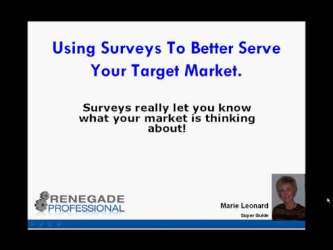 Using Effective Sample Surveys On Your Target Market. - YouTube