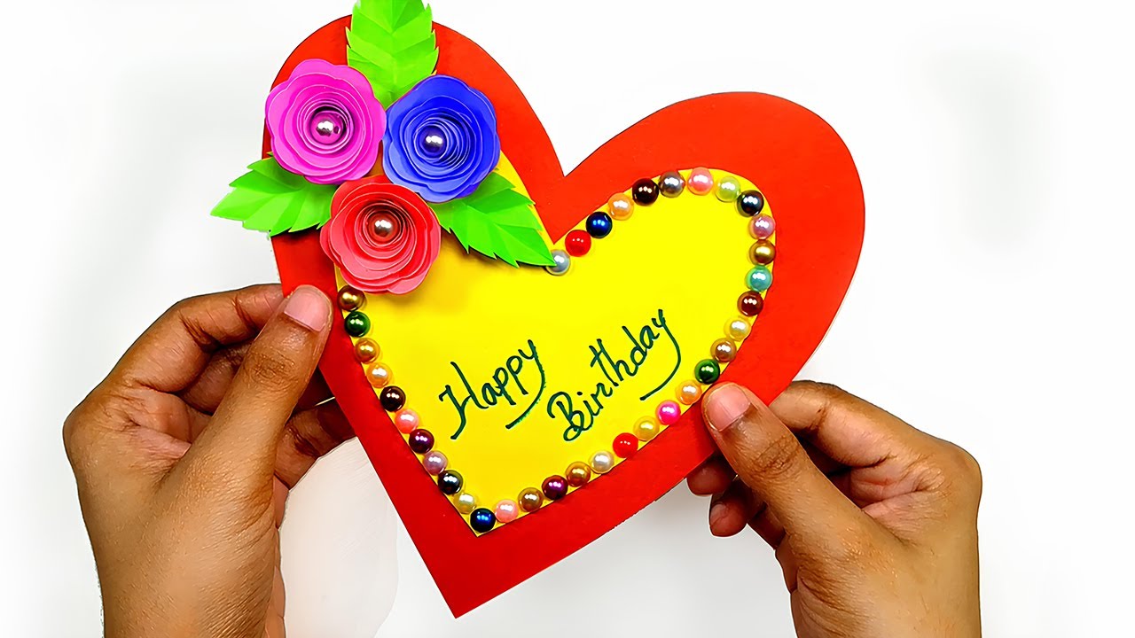 Happy Birthday Greeting Card Making Step by Step | card making ideas ...