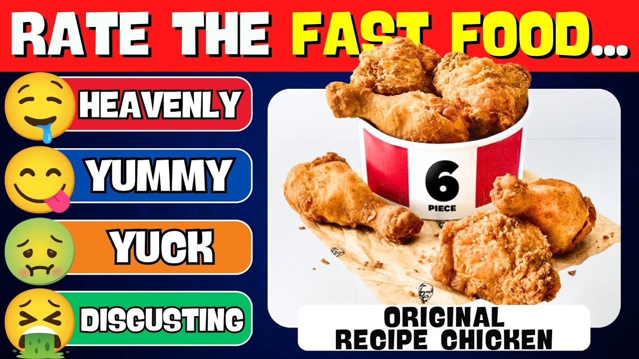 Rate The Fast Food 🍟🍔🌮 | Random Quizzes - YouTube