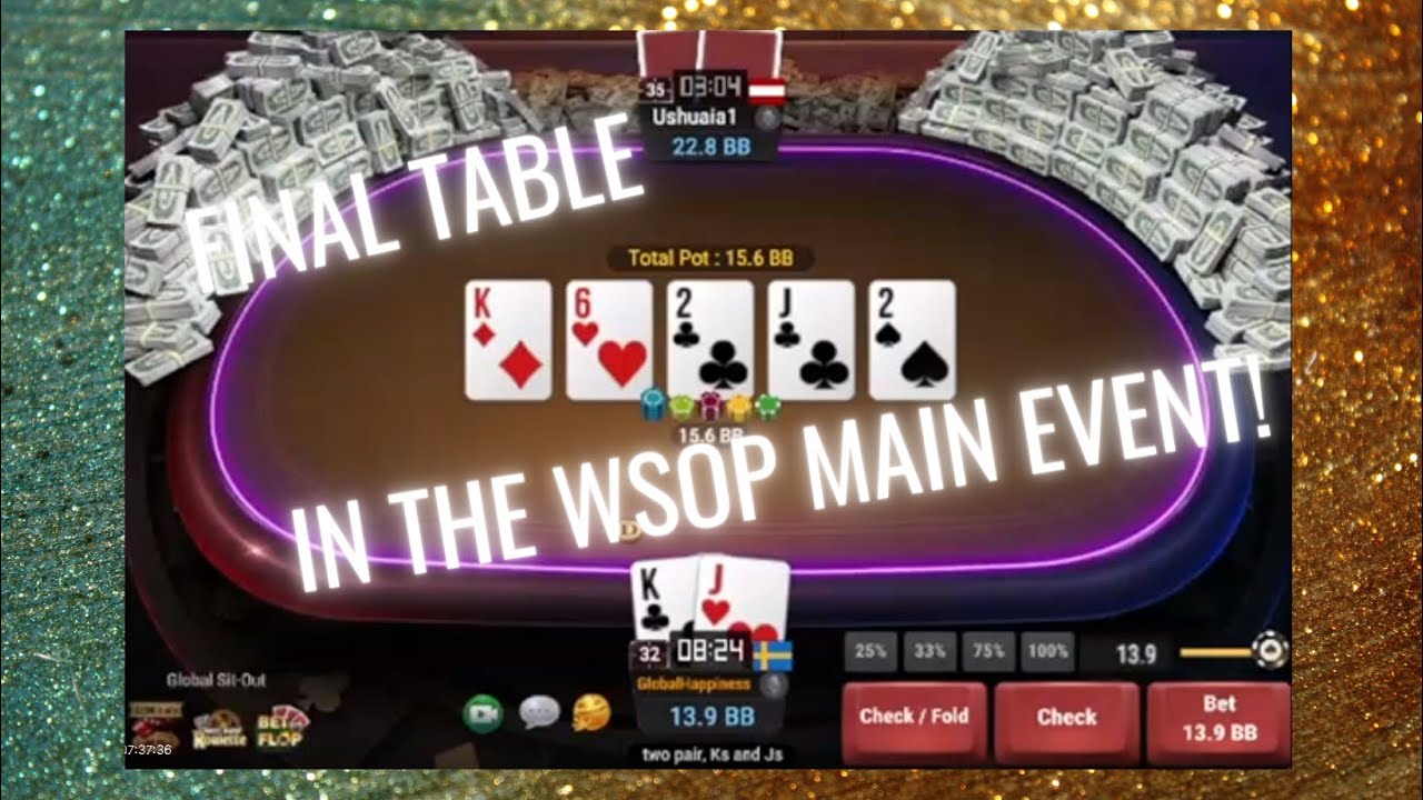 FINAL TABLE in the WSOP MAIN EVENT - YouTube