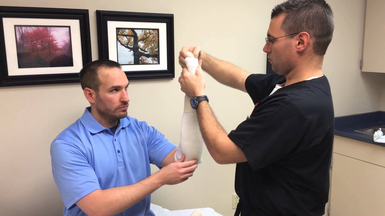 Ulnar gutter splint - YouTube